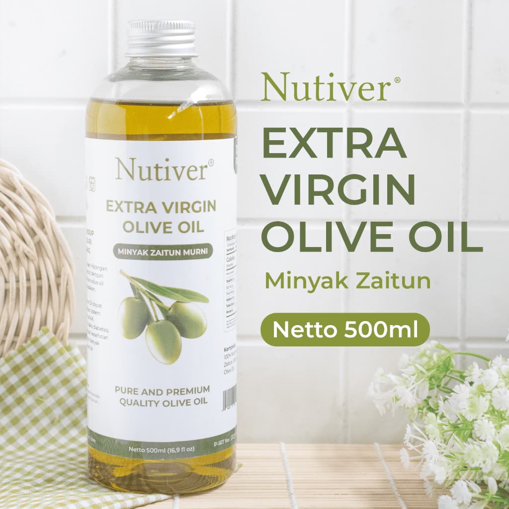 NUTIVER Minyak Zaitun Asli Extra Virgin Olive Oil Evoo Mpasi & Masakan ...
